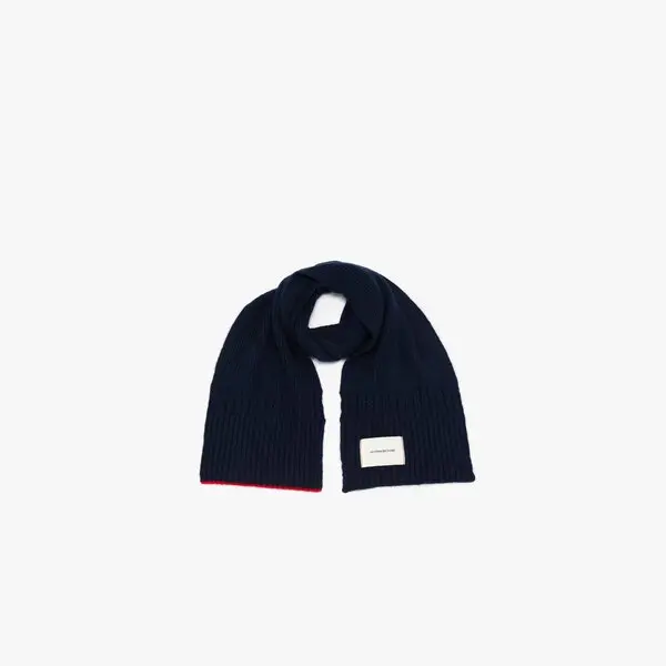Victoria Beckham Exclusive Logo Patch Scarf