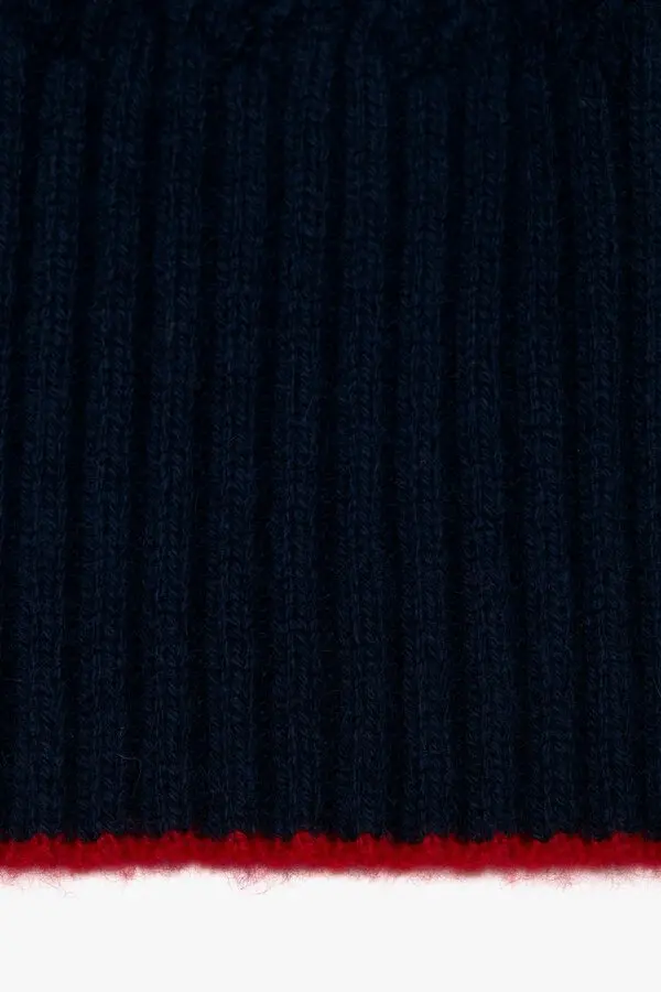 Victoria Beckham Exclusive Logo Patch Scarf