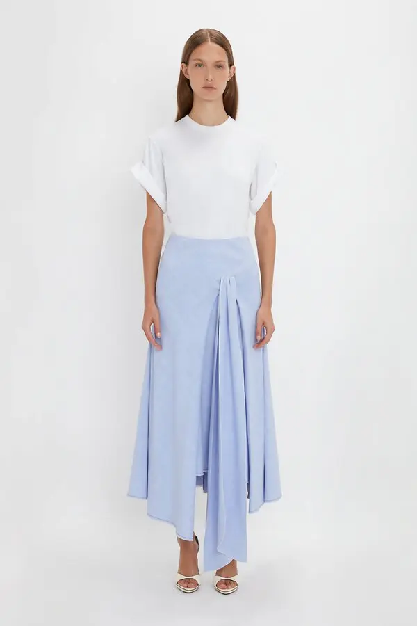 Victoria Beckham Asymmetric Tie Detail Skirt
