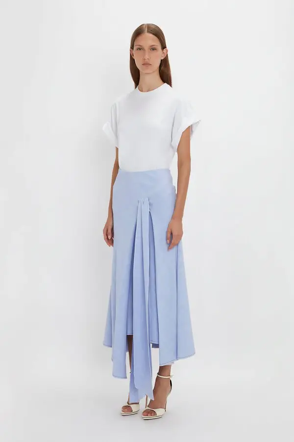Victoria Beckham Asymmetric Tie Detail Skirt