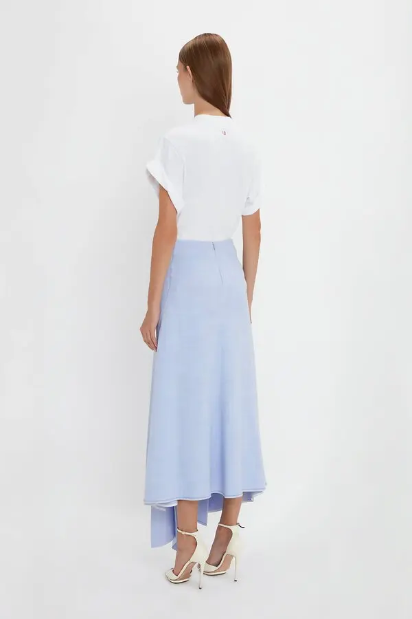 Victoria Beckham Asymmetric Tie Detail Skirt