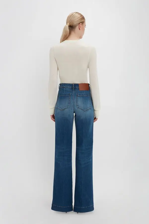 Victoria Beckham Merino Crew Jumper - Ivory