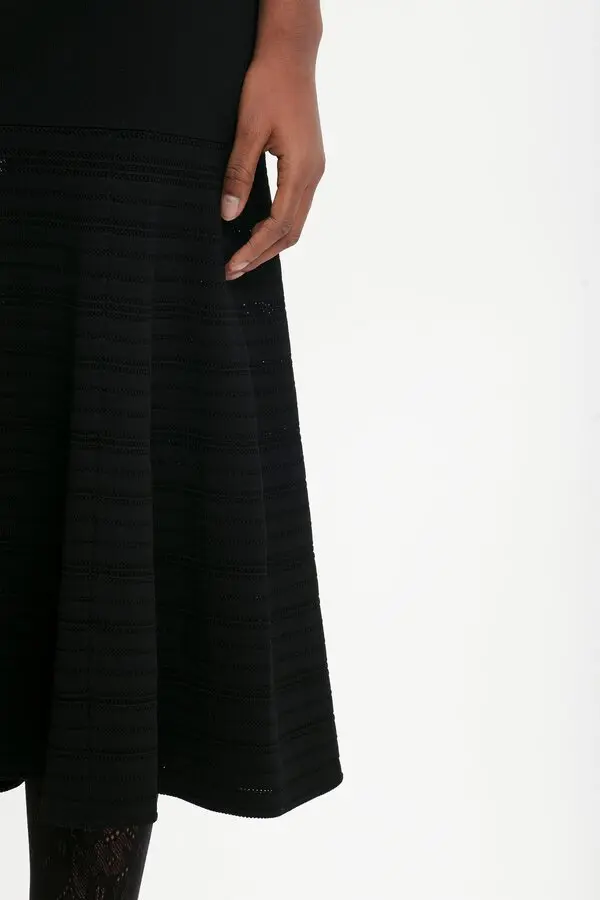 Victoria Beckham Fit And Flare Midi Skirt