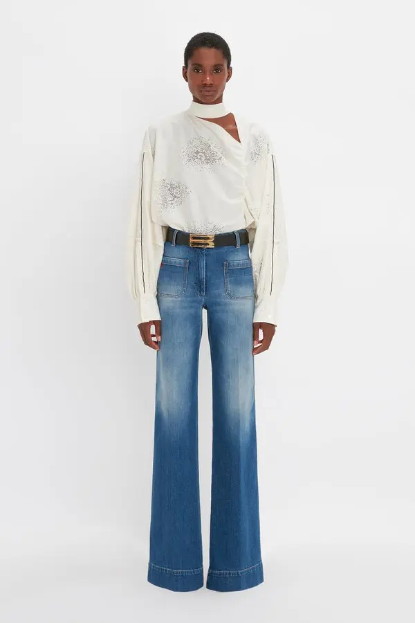 Victoria Beckham Asymmetric Gather Detail Top