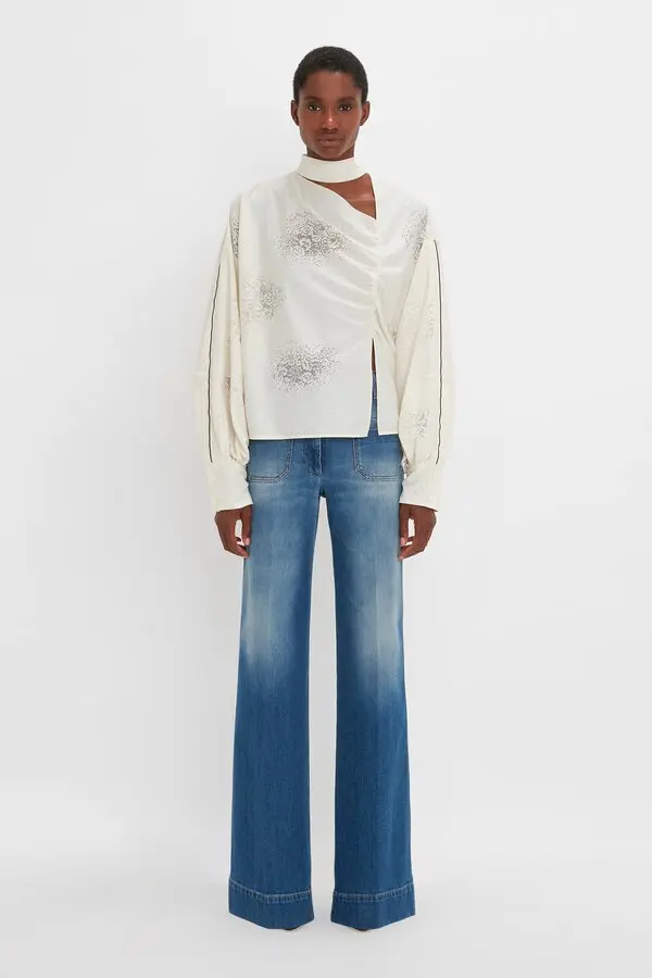 Victoria Beckham Asymmetric Gather Detail Top