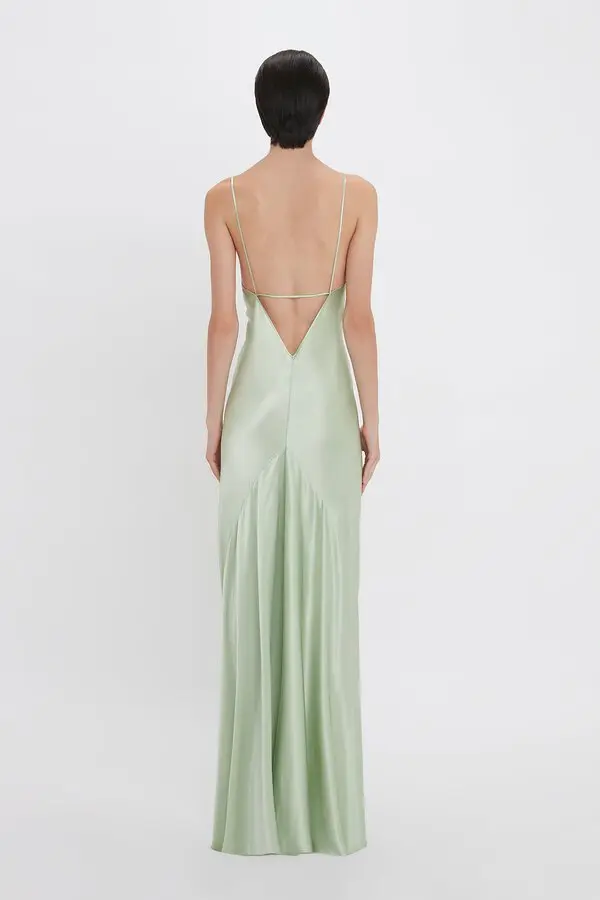 Victoria Beckham Exclusive Low Back Cami Floor-length Dress
