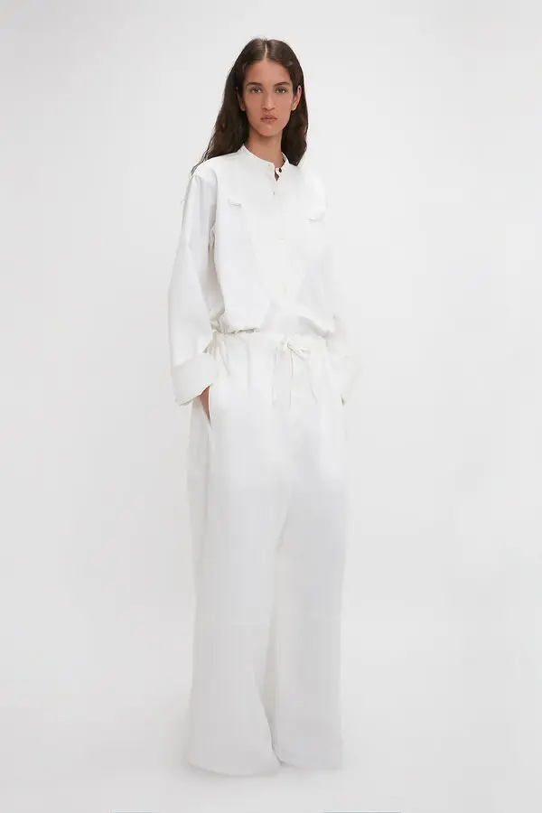 Victoria Beckham Drawstring Pyjama Trouser