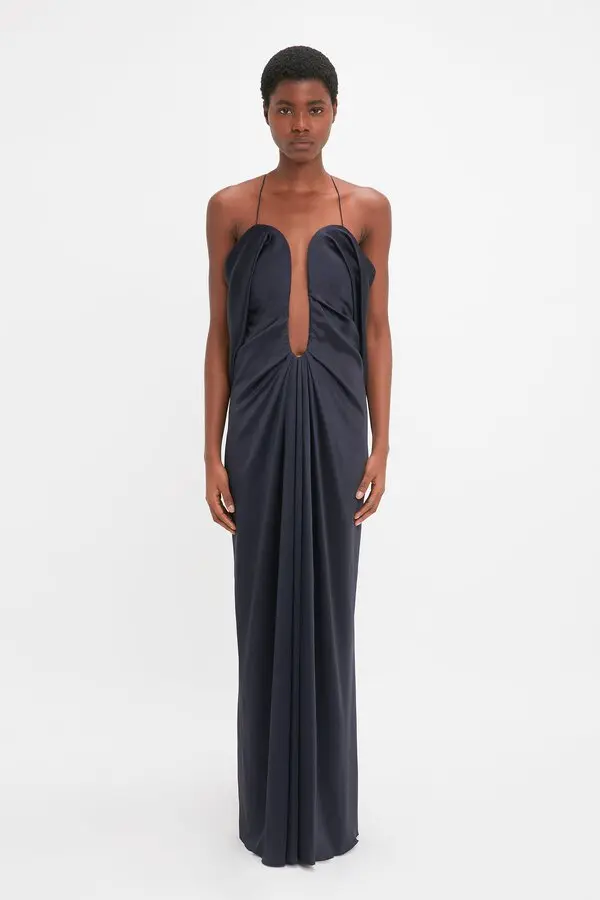 Victoria Beckham Frame Detail Cut-out Cami Dress