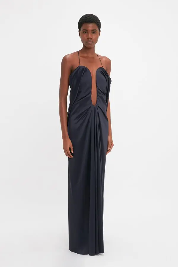 Victoria Beckham Frame Detail Cut-out Cami Dress