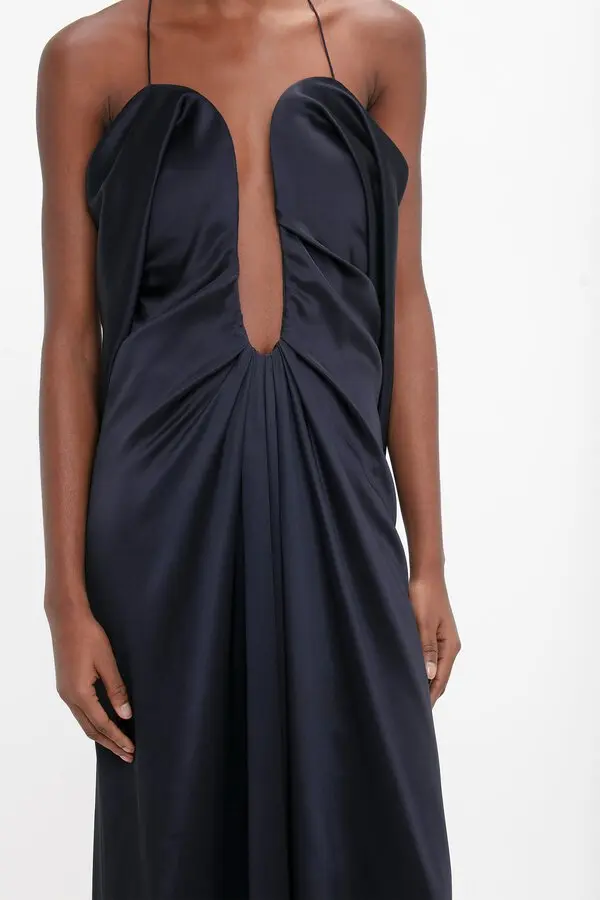 Victoria Beckham Frame Detail Cut-out Cami Dress