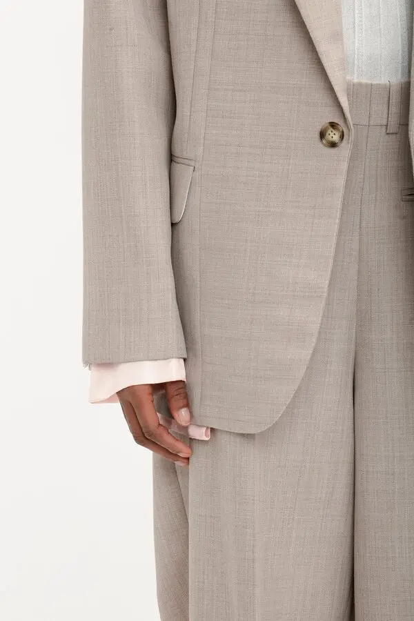 Victoria Beckham Darted Sleeve Tailored Jacket