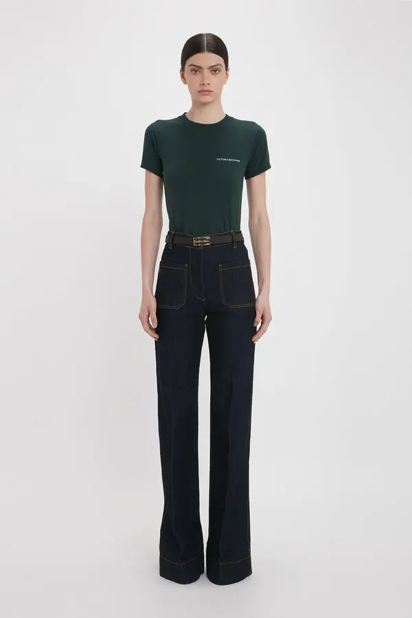 Victoria Beckham Shrunken Logo Tee
