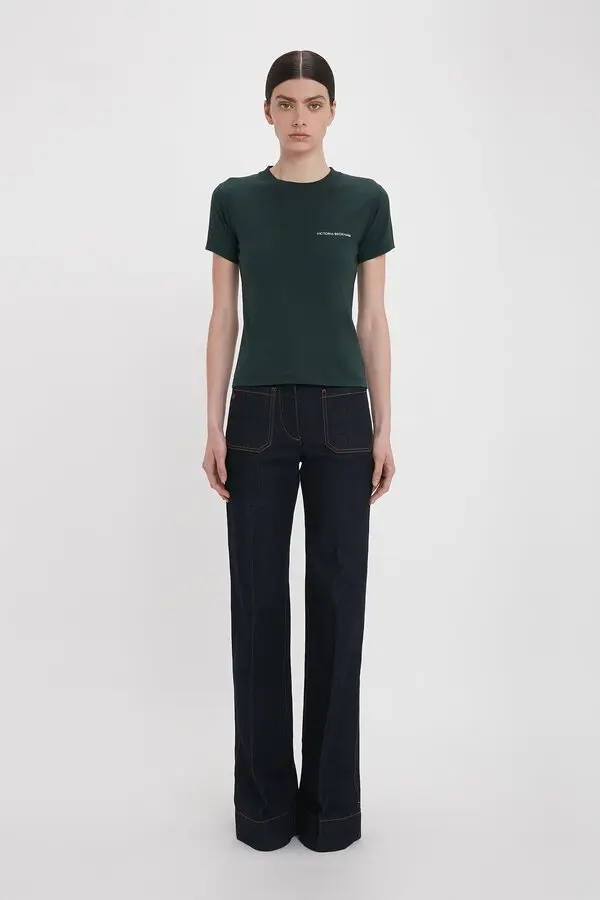 Victoria Beckham Shrunken Logo Tee