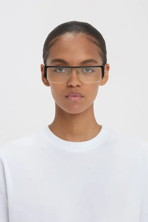 Victoria Beckham Flat Top Rectangular Opticals
