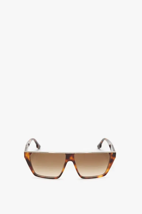 Victoria Beckham Flat Top Visor Sunglasses