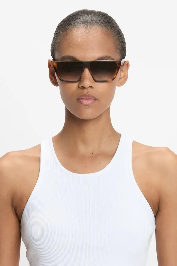 Victoria Beckham Flat Top Visor Sunglasses
