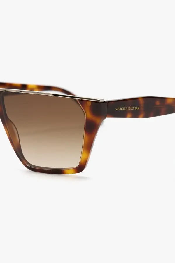 Victoria Beckham Flat Top Visor Sunglasses
