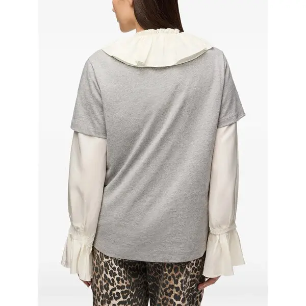 GANNI Grey Tops T-shirts & Jerseys