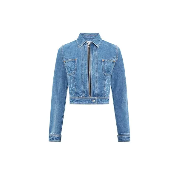 MARINE SERRE Jackets Denim Jackets - Blue