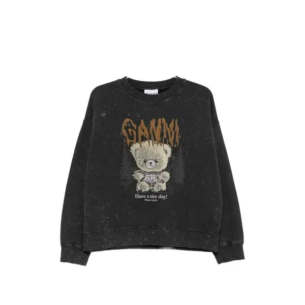 GANNI Tops Sweatshirts - Black