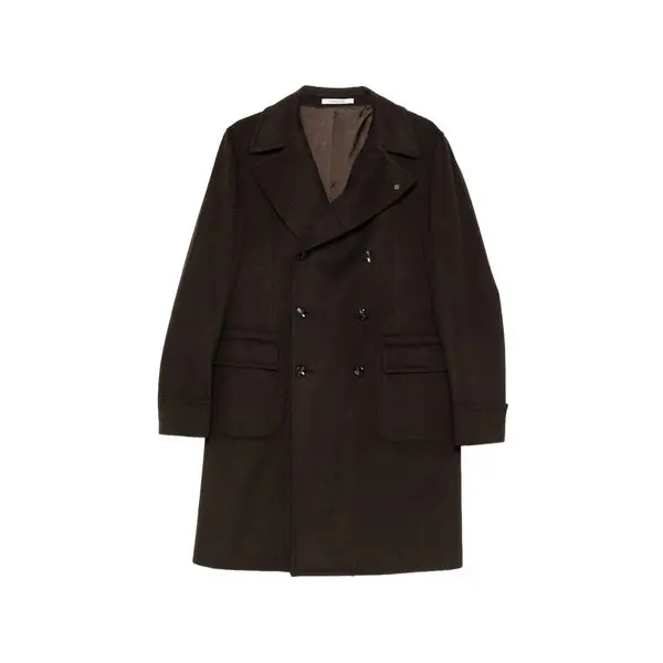 Tagliatore Coats Double Breasted Coats - Brown