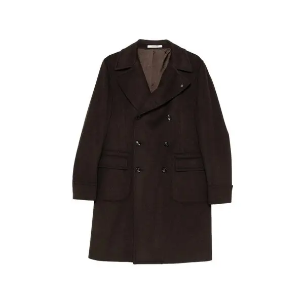 Tagliatore Coats Double Breasted Coats - Brown