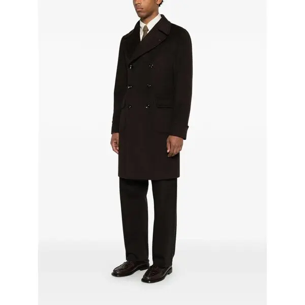 Tagliatore Coats Double Breasted Coats - Brown
