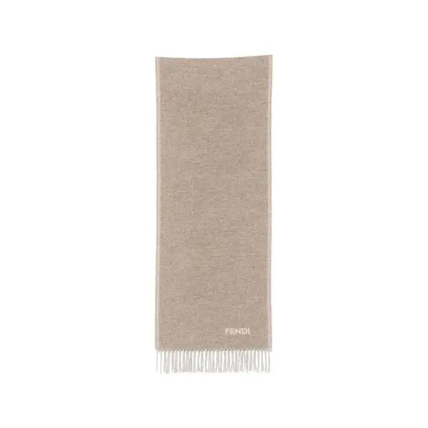 Fendi Neutrals Scarves - Cream