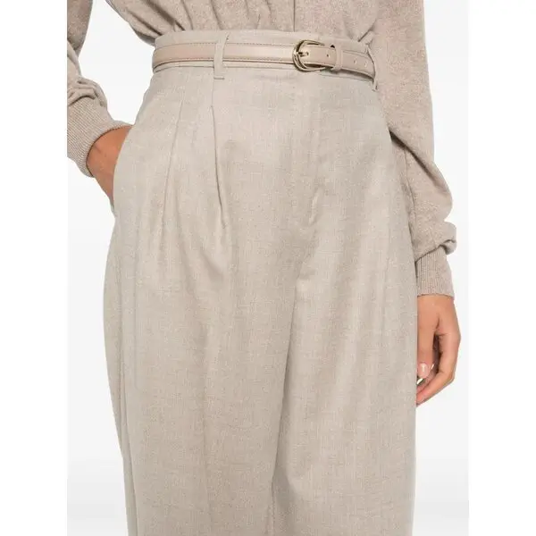Max Mara Neutrals Trousers Tailored Trousers
