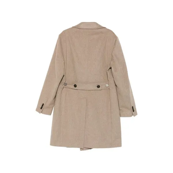 Tagliatore Neutrals Coats Double Breasted Coats - Cream