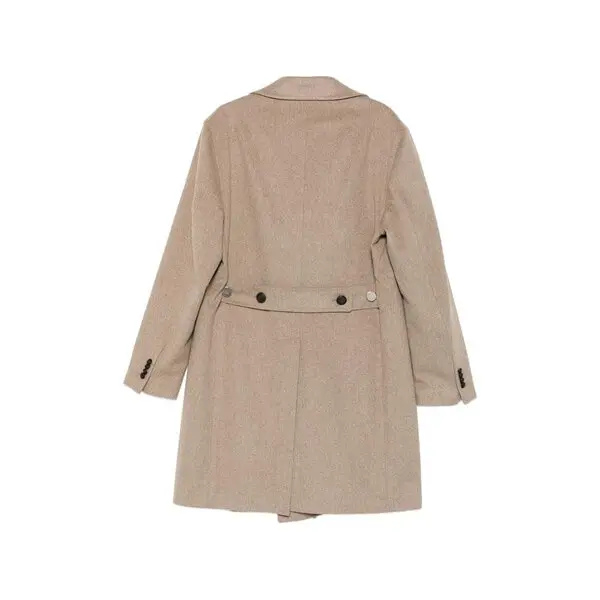 Tagliatore Neutrals Coats Double Breasted Coats - Cream