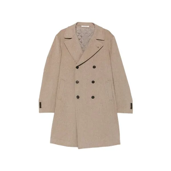 Tagliatore Neutrals Coats Double Breasted Coats - Cream