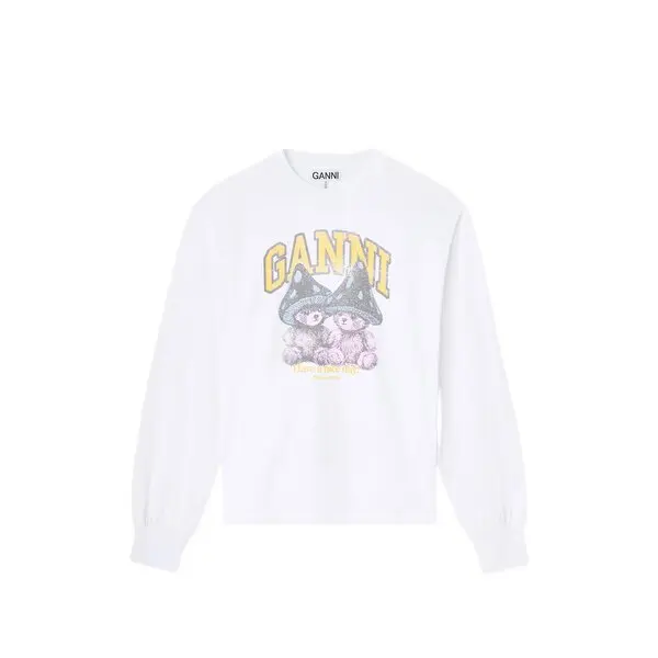GANNI Tops T-shirts & Jerseys - White