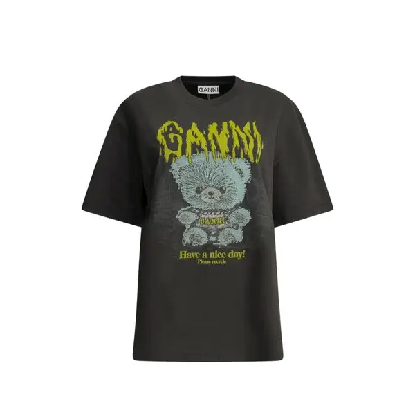 GANNI Tops T-shirts & Jerseys - Black