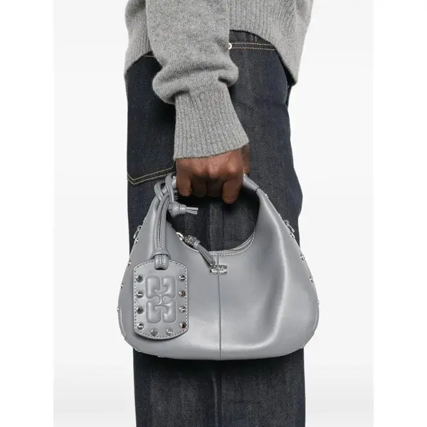 GANNI Grey Tote Bags - Gray