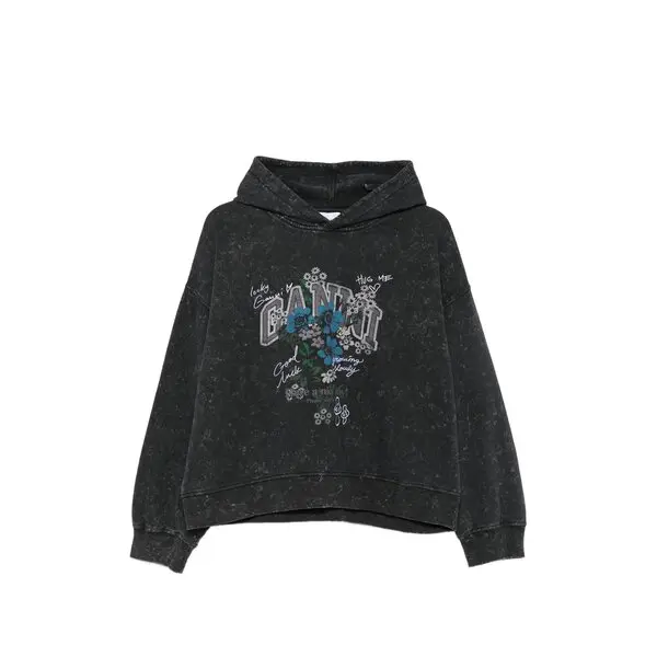 GANNI Grey Tops Hoodies