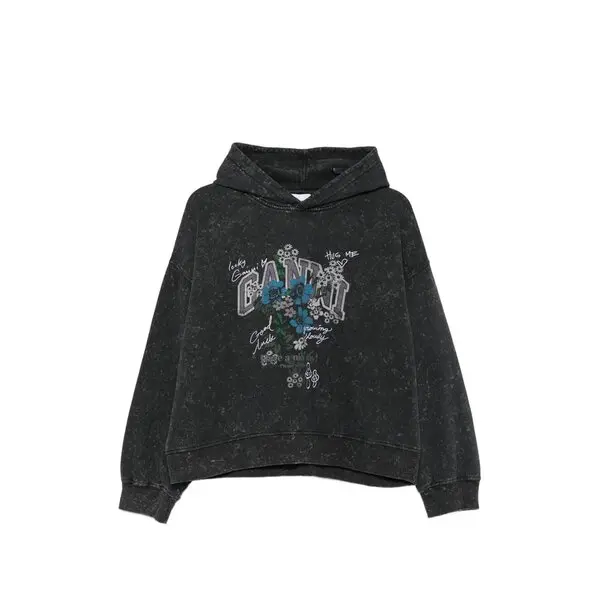 GANNI Grey Tops Hoodies - Gray