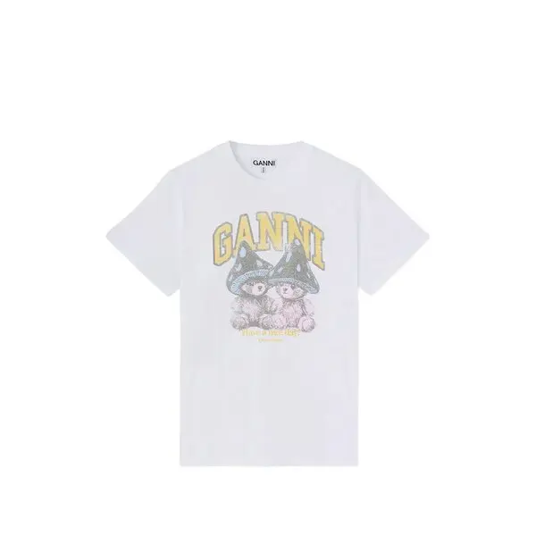 GANNI Tops T-shirts & Jerseys - White