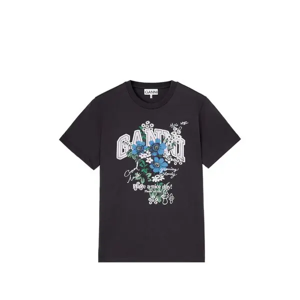 GANNI Tops T-shirts & Jerseys - Black