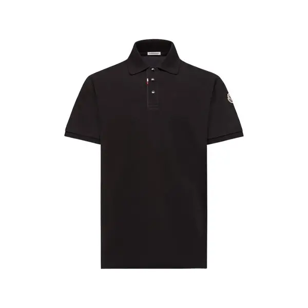 Moncler Polo Shirts - Black