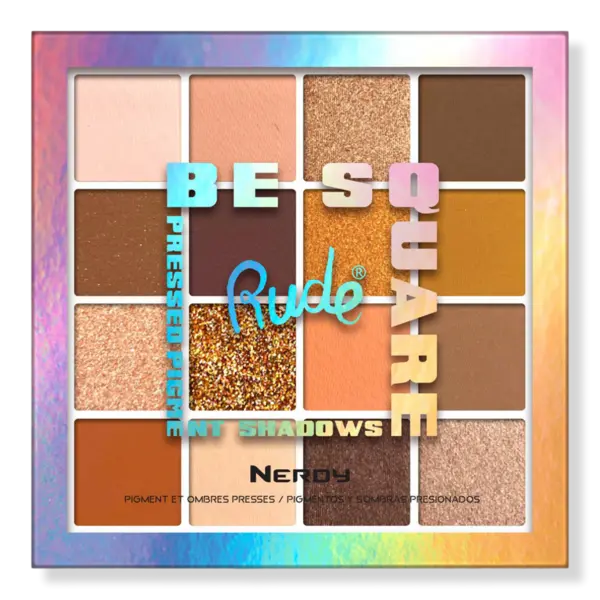 RUDE Be Square Pressed Pigments & Shadows - Nerdy