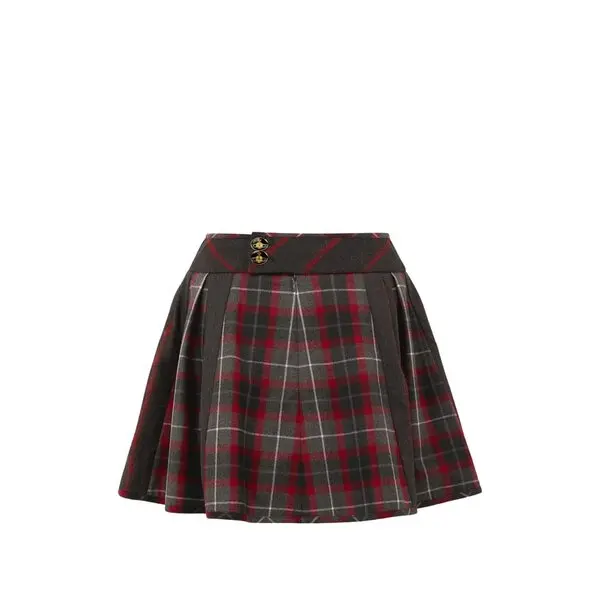 VIVIENNE WESTWOOD Grey Skirts Pleated Skirts - Gray