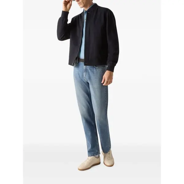 Zegna Jackets Bomber Jackets - Blue