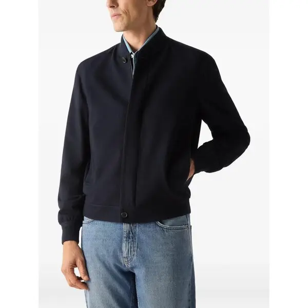 Zegna Jackets Bomber Jackets - Blue