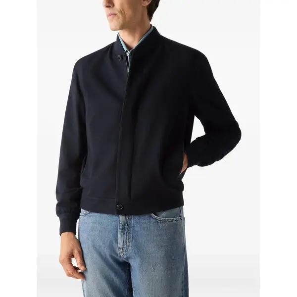 Zegna Jackets Bomber Jackets - Blue