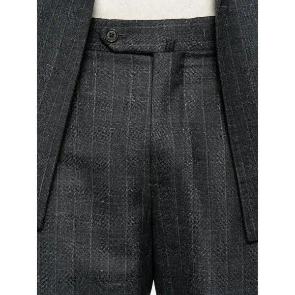 Isaia Grey Suits Double Breasted Suits