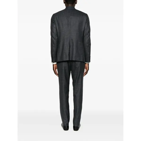 Isaia Grey Suits Double Breasted Suits
