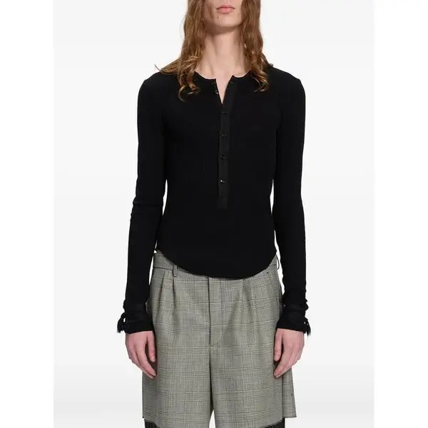 ANN DEMEULEMEESTER T-shirts & Vests T-shirts - Black