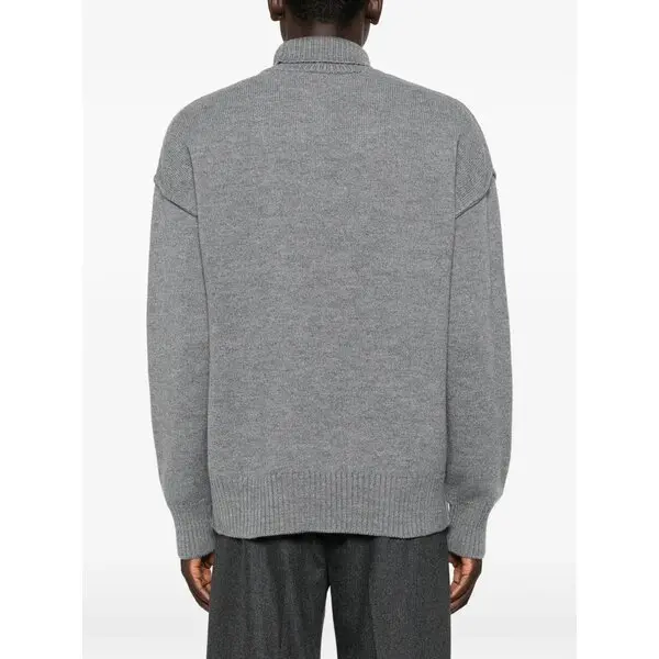 AMI Paris Grey Sweaters & Knitwear Jumpers