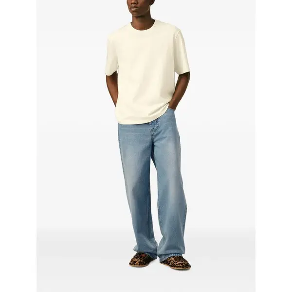 AMI Paris Denim Wide-leg Jeans